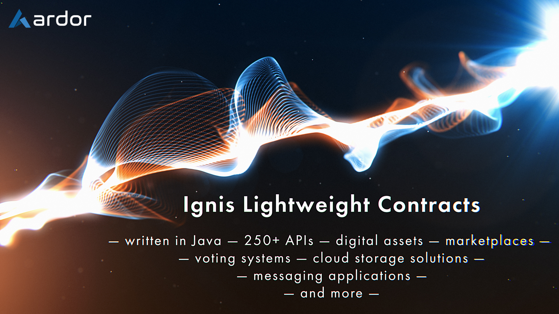 Ardor Blockchain Platform Now Offers Java Smart Contracts with Ignis Lightweight Contracts ...
